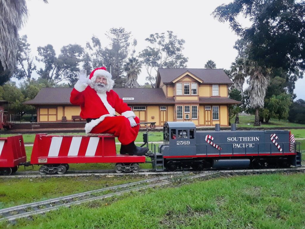 Candy Cane Train - South Coast Railroad Museum at the Historic Goleta Depot